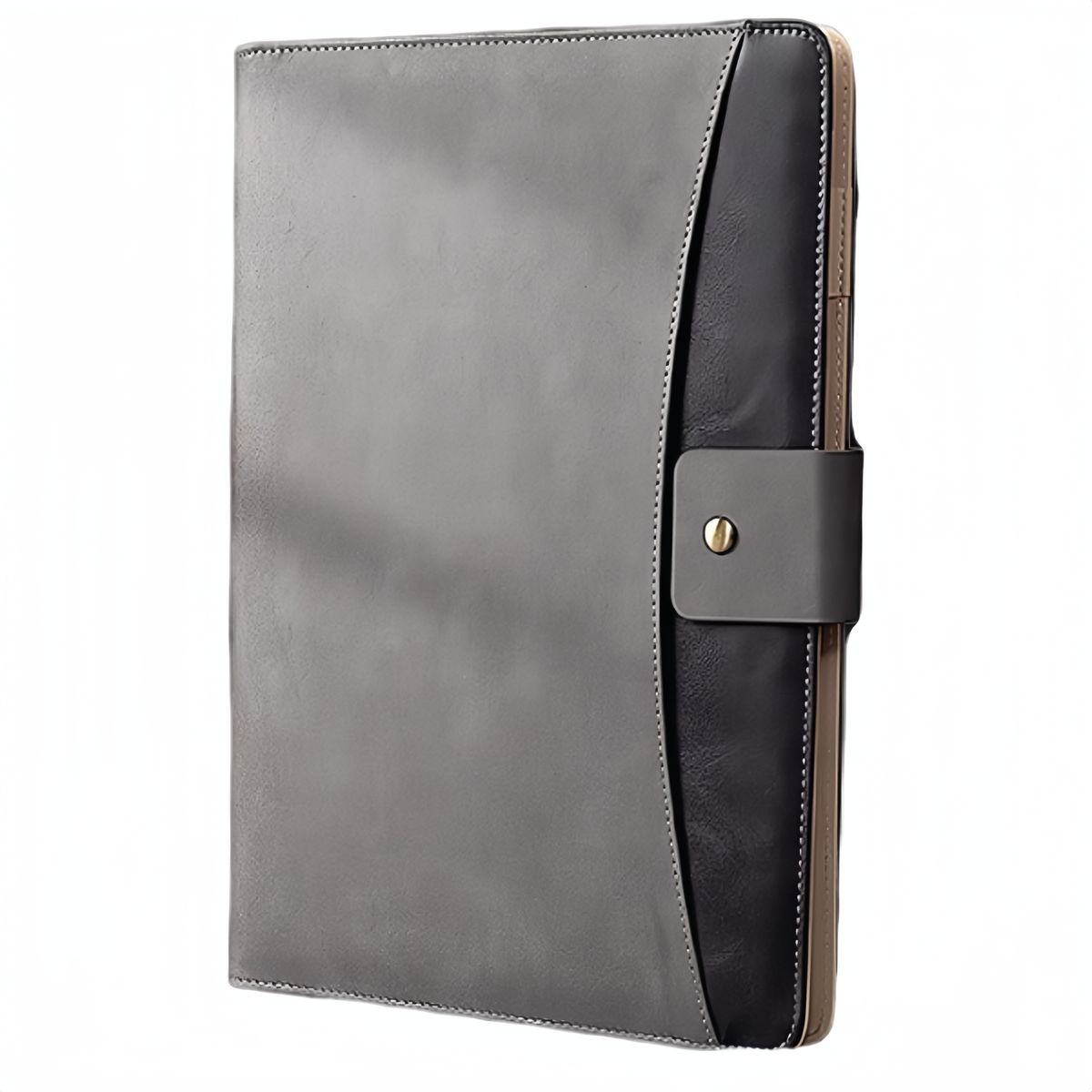 Portable Multifunctional Conference Folder Leather File Folder Ring ...