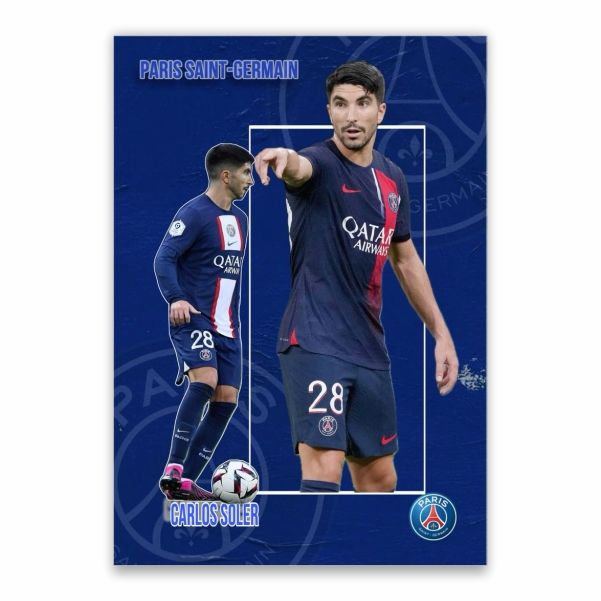 Carlos Soler Paris Saint-Germain Poster - A1 | Shop Today. Get it ...
