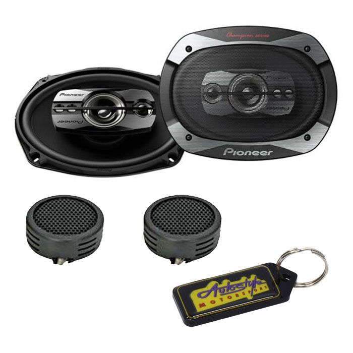 Pioneer 7×10" 500Watts 80RMS 5-Way Speakers & Evo Tweeters & Key Holder ...