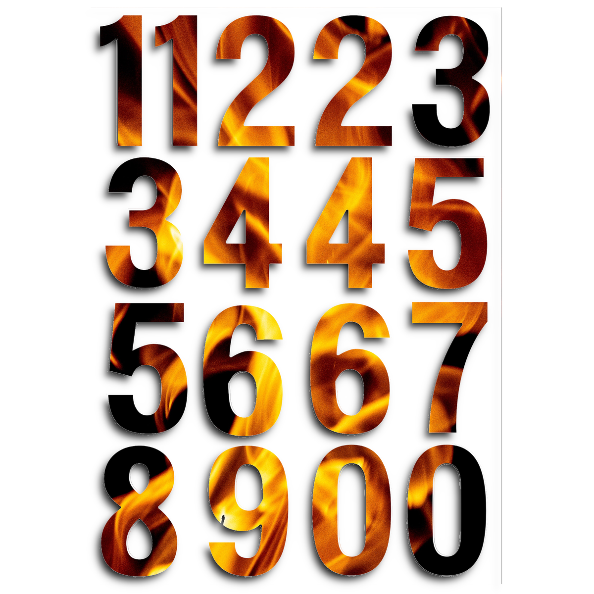TrendSpire 5cm Numbers - Fire - Set of 51 | Shop Today. Get it Tomorrow ...