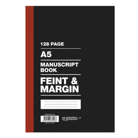 A5 Manuscript Books 128 Pages F/M - Box of 160 School Exercise Books ...