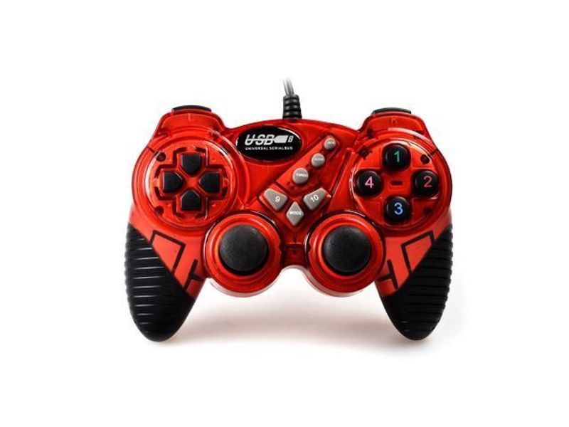 Double Shock Controller Gamepad for PC (Single Red)-B0013 | Shop Today ...