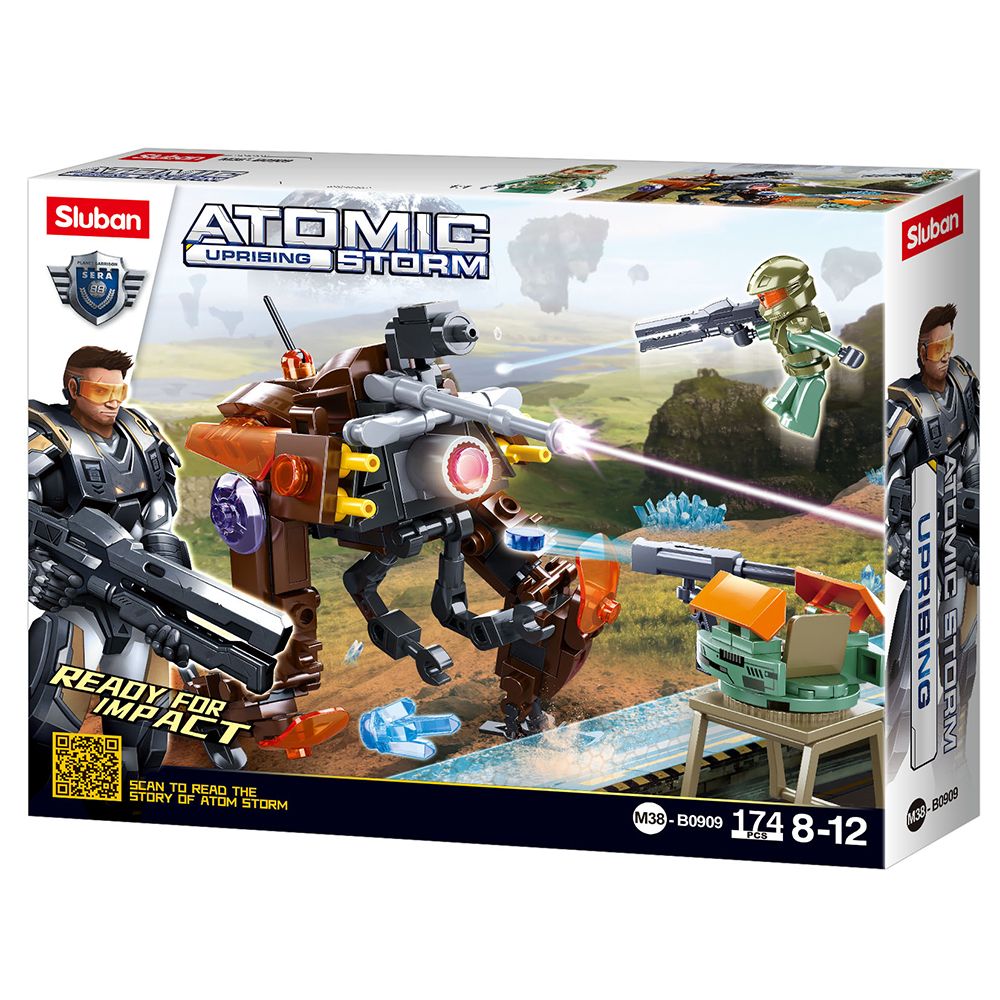 Sluban Building Set: Atomic Storm Uprising Patrol Robot - 174 Pieces ...