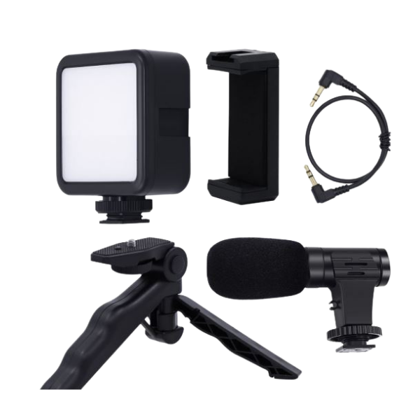 Professional Vlogging Kit With Tripod LED Video Light -HB | Shop Today ...