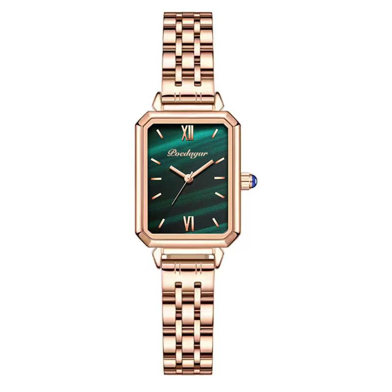 Poedagar Fashion Green Square Dial Quartz Women Watch | Shop Today. Get ...