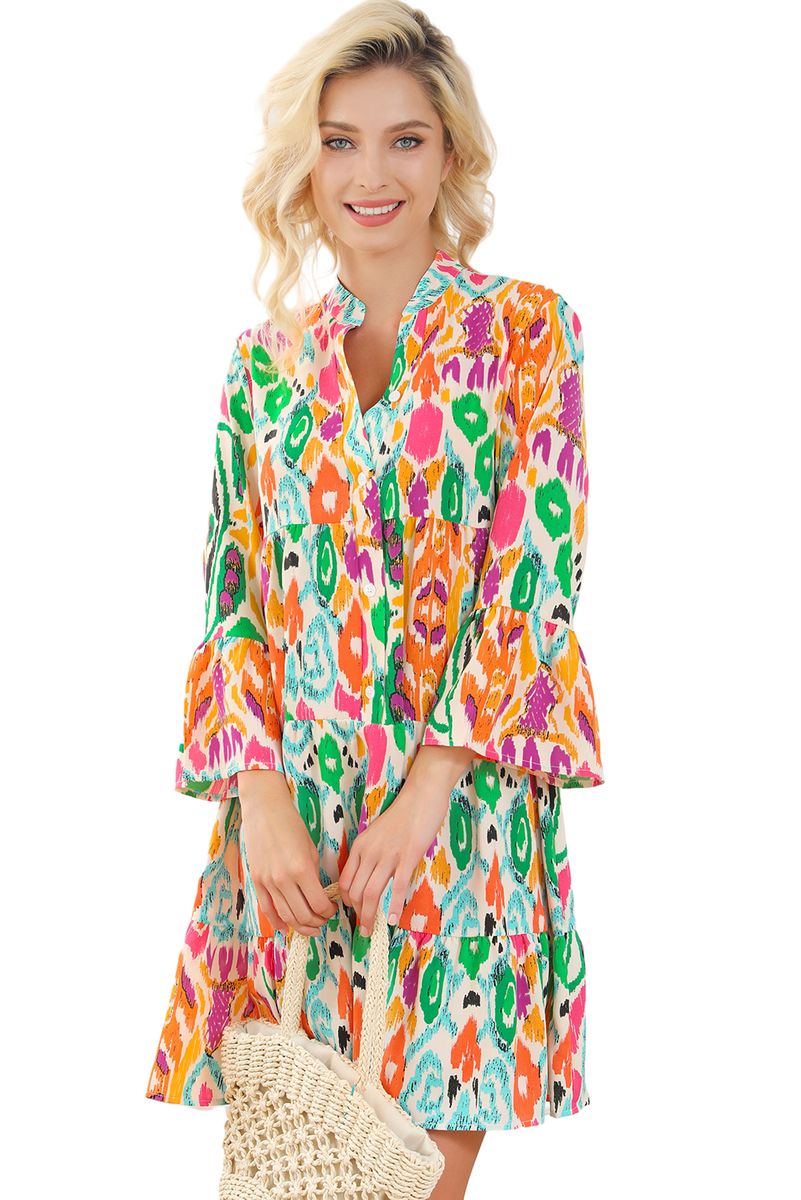 Maryl Floral Print Buttoned Dress | Shop Today. Get it Tomorrow ...