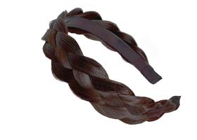 Headband 4 Strands Synthetic Hair Plaited Headband Braid Braided With ...