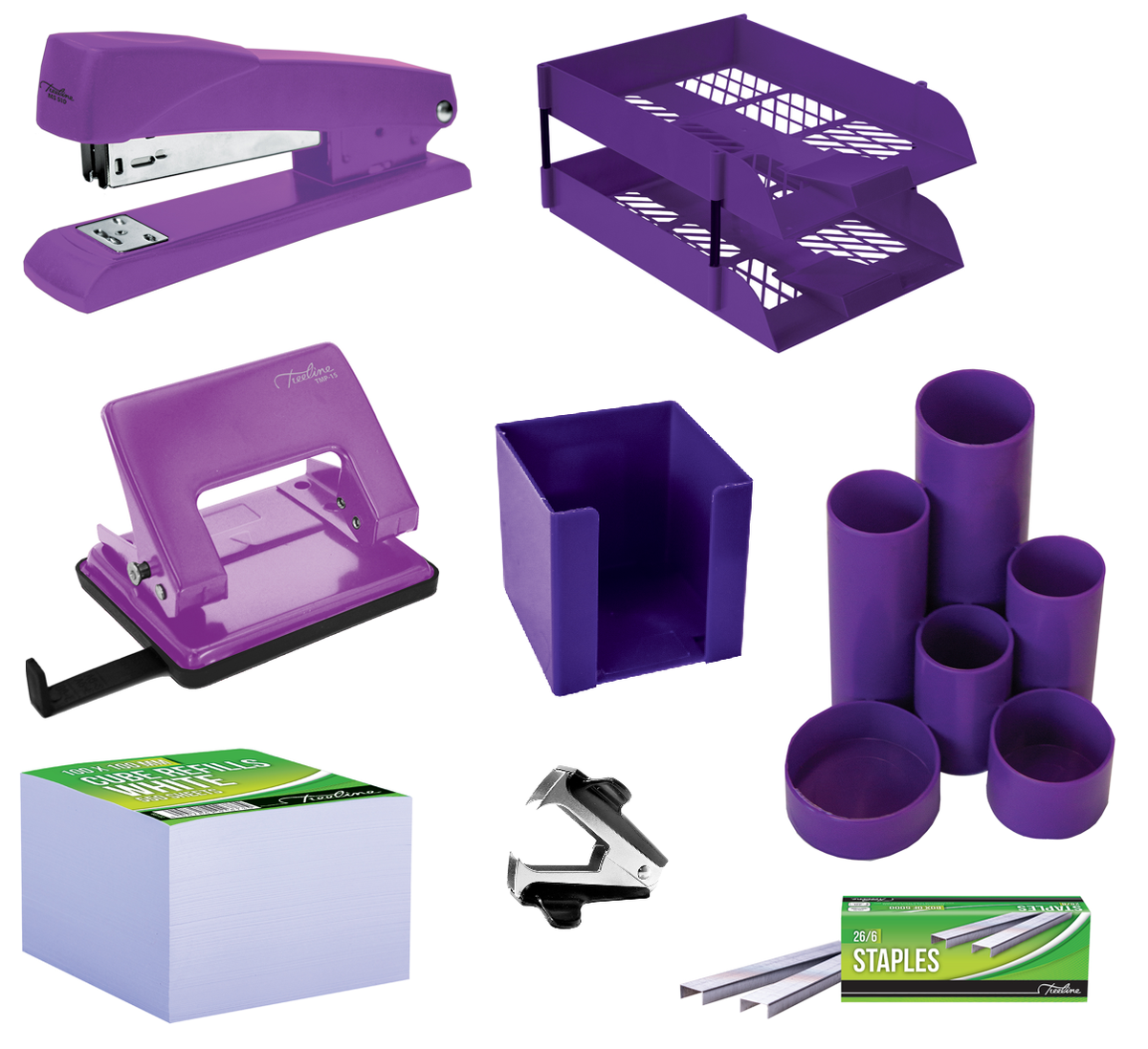 Treeline Letter Tray Combo Stationery Set - Electric Purple | Shop ...