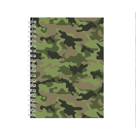 Woodland Camo A5 Notebook Pad for Lovers Trendy Graphic Design Present ...