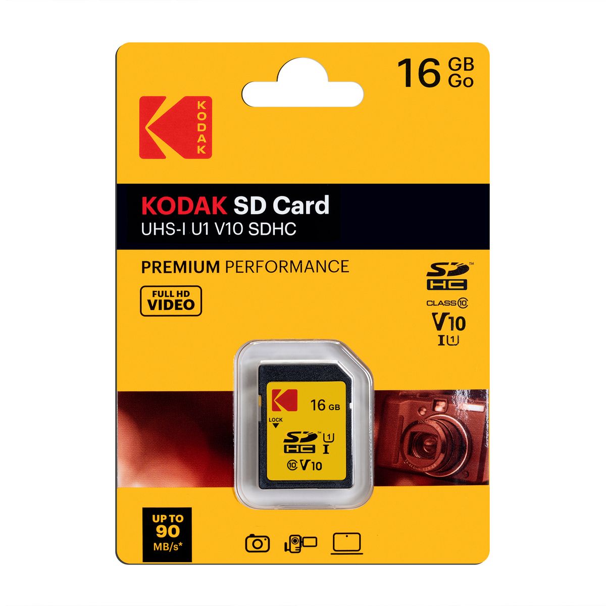 Kodak 16GB SD Card Premium Performance with UHS-I U1 V10 for HD Capture | Shop Today. Get it ...