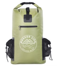 Rugged Life 40L Waterproof Dry & Haul Bag Backpack with Padded Straps ...