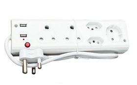 Impressions- Radisson 5 Way Multi Plug with 2 USB Charger | Shop Today ...