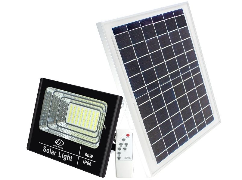 Eomlight Outdoor 60W Solar Flood Light with Panel | Shop Today. Get it ...