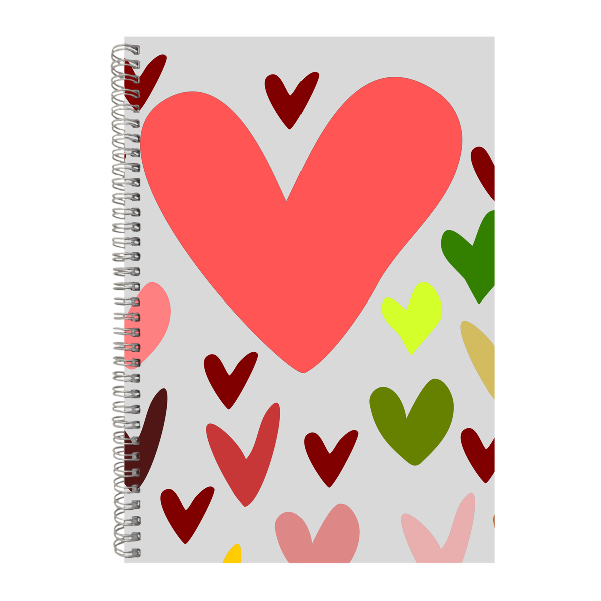 Valentines Day 15 A4 Notebook Pad with Lines Graphic Design Present 022 ...