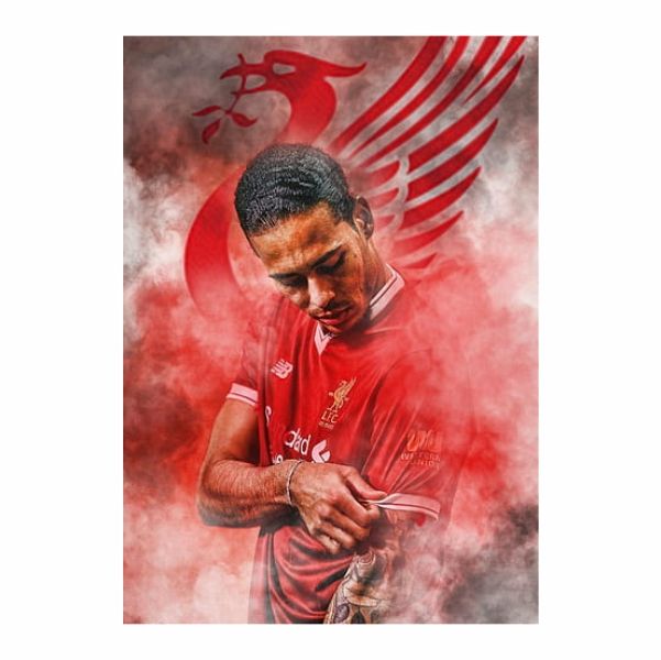Virgil Van Dijk Steam - A1 Poster | Shop Today. Get it Tomorrow ...