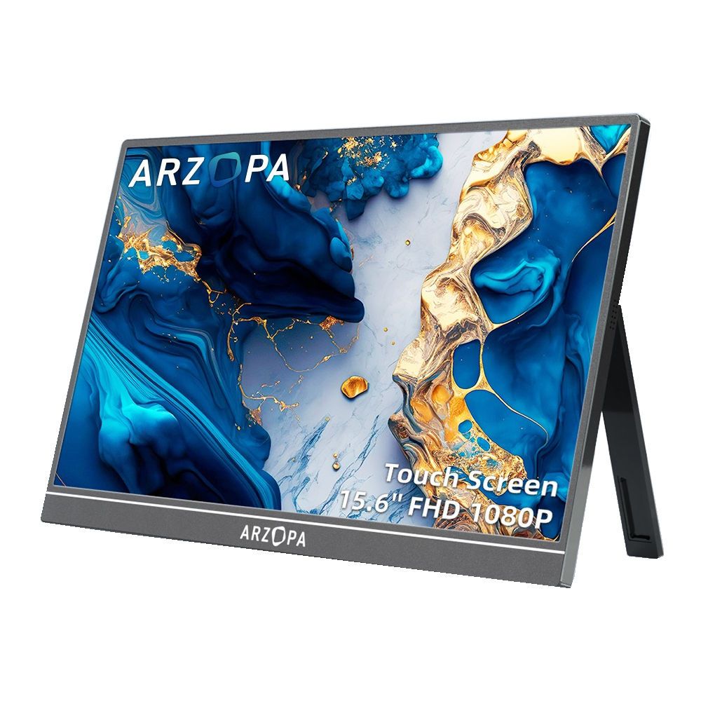 Arzopa - 15.6" Touch Screen Full HD 1080P IPS - Portable Monitor with ...