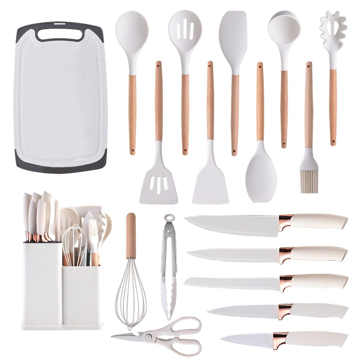 White 19 Piece Kitchen Utensil Set | Shop Today. Get it Tomorrow ...