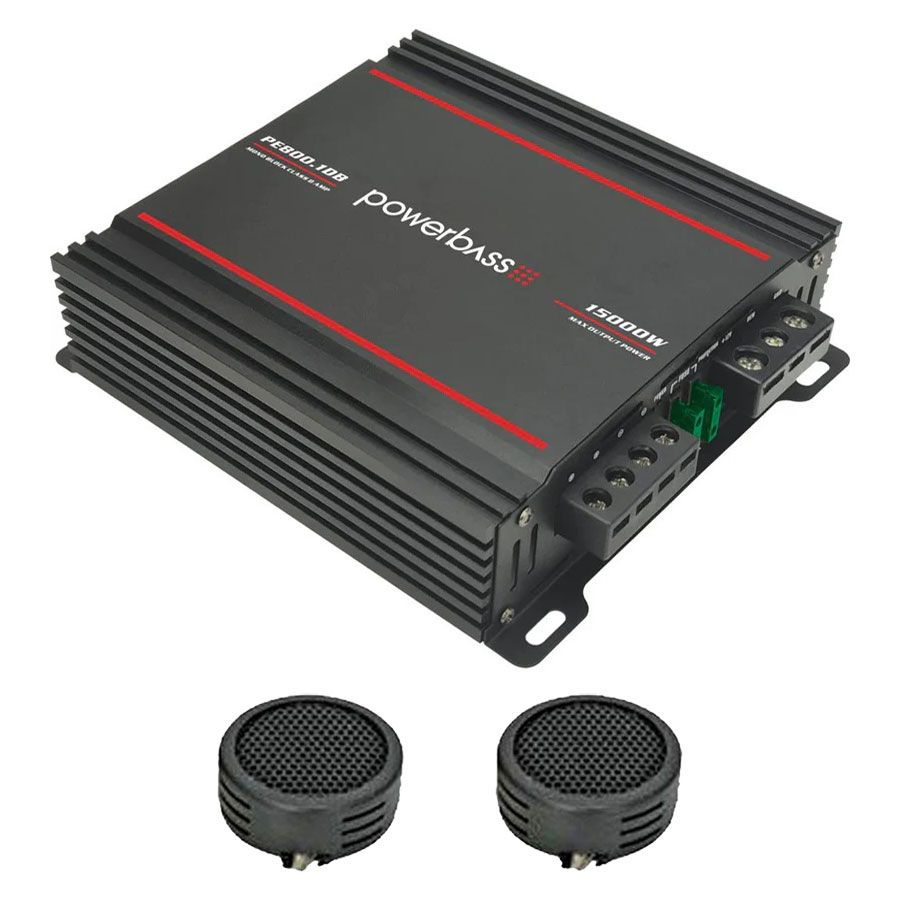 Powerbass PE800.1DB Monoblock 15000 Watts Class D Amplifier & Evo ...