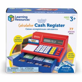 Learning Resources Pretend & Play Calculator Cash Register with Euro ...