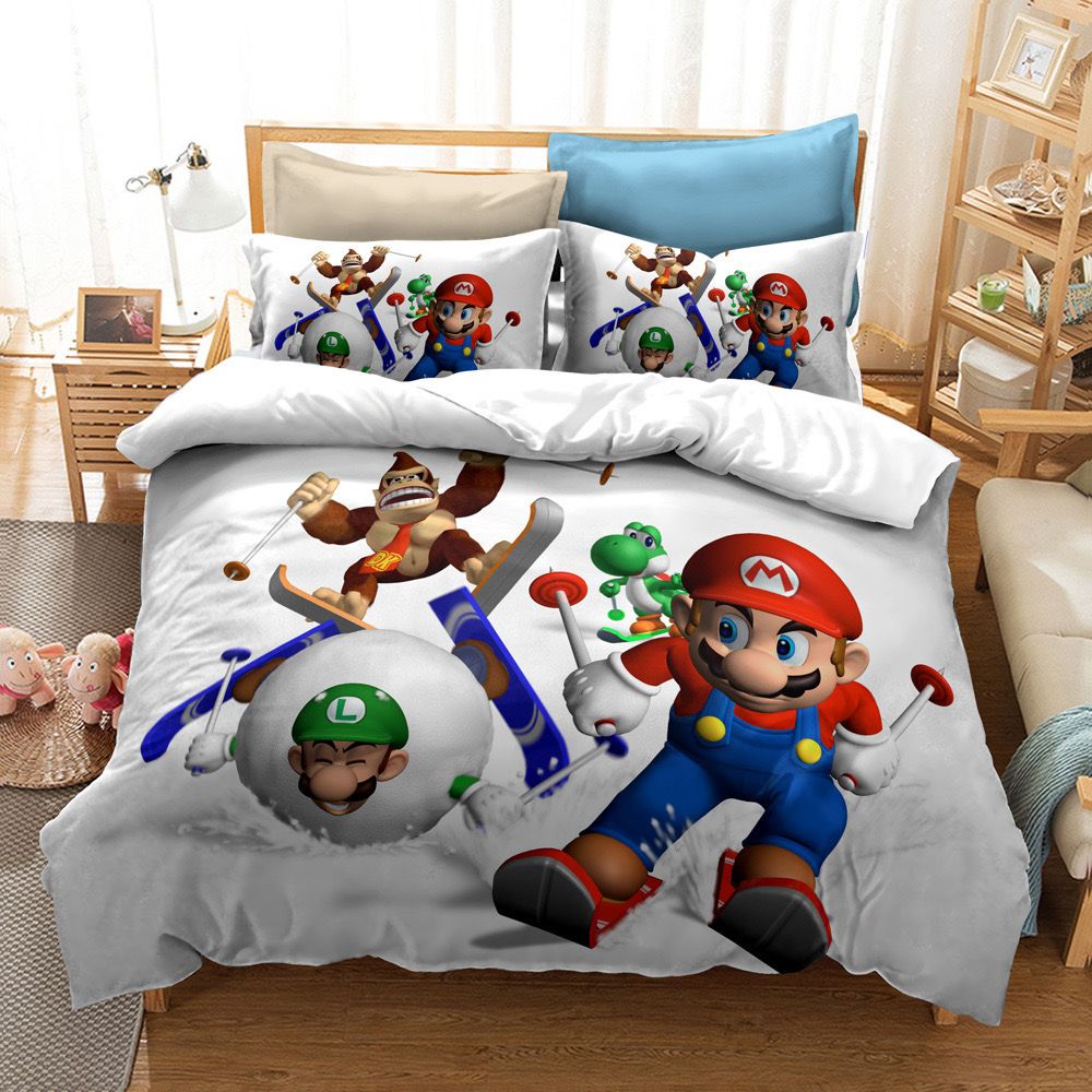 Linen Boutique - Kids Duvet Cover Set - Super Mario Party | Shop Today ...