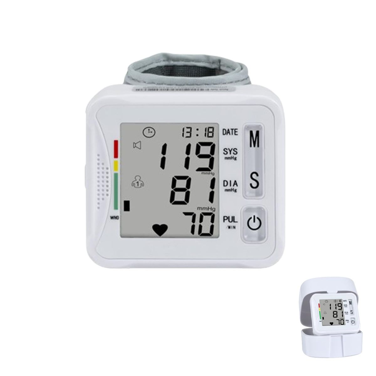 Rechargeable Auto Voice Wrist High Blood Pressure Monitor Heartbeat LCD | Shop Today. Get it ...