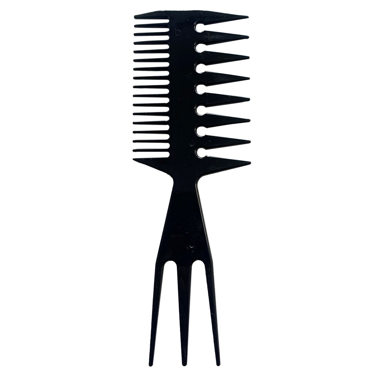 Double sided tooth comb (fish bone) - dyeing, cutting, styling - Black ...
