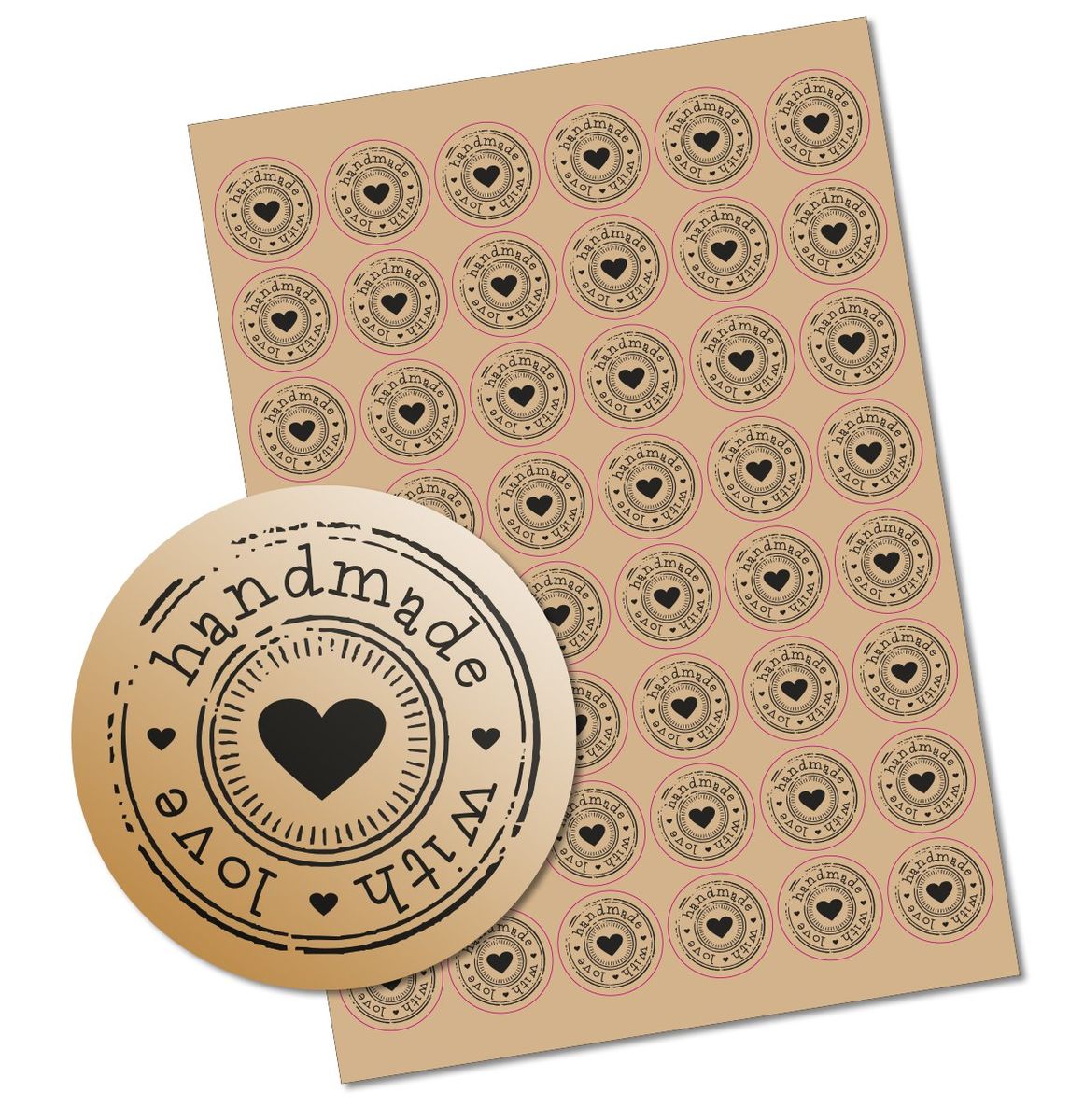 Redfern Handmade With Love 96 Stickers | Shop Today. Get it Tomorrow ...