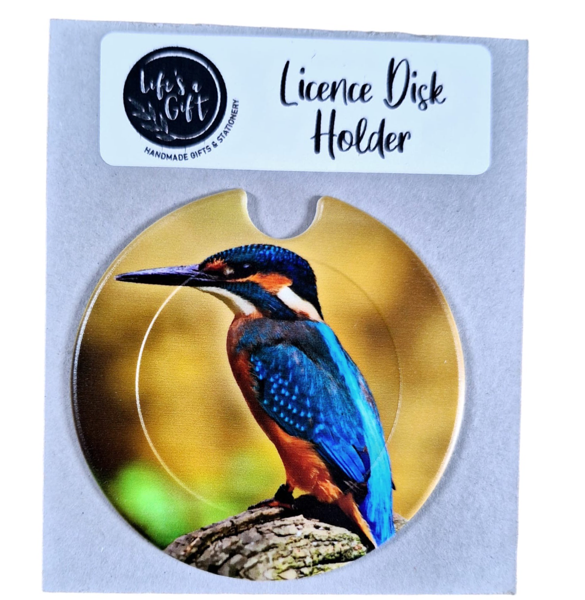 Licence Disk Holder - Blue Beautiful Kingfisher | Shop Today. Get it ...