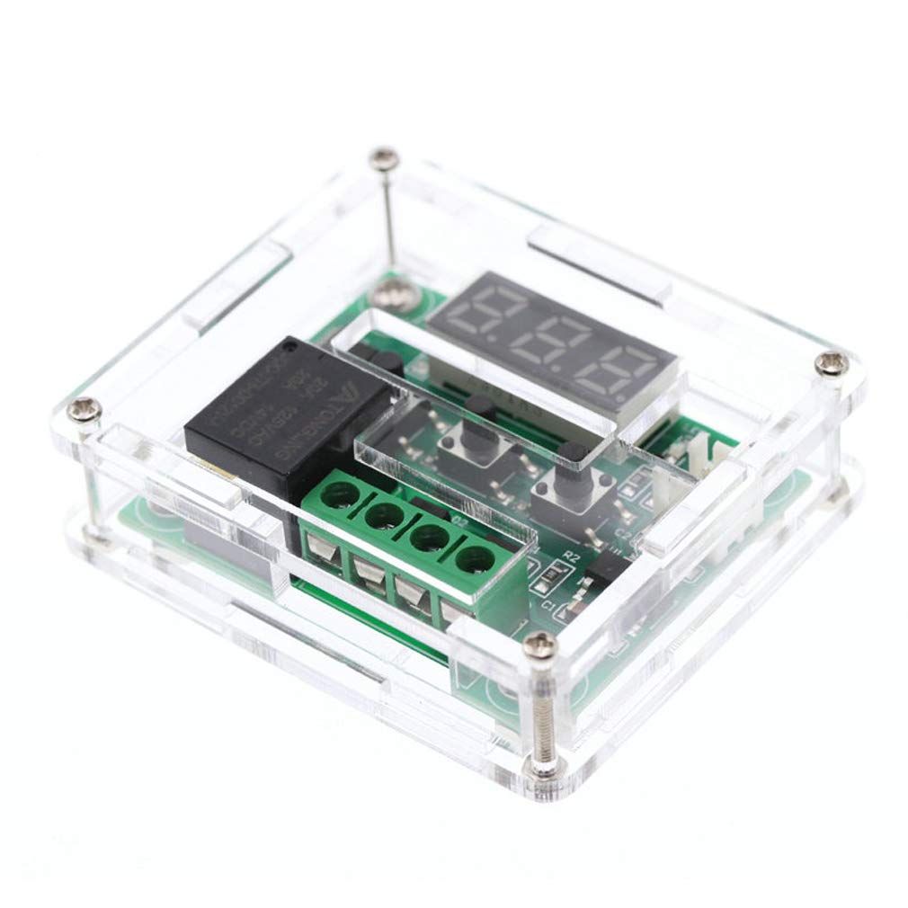 W1209 Digital Temperature Controller (12V) with Transparent Acrylic ...