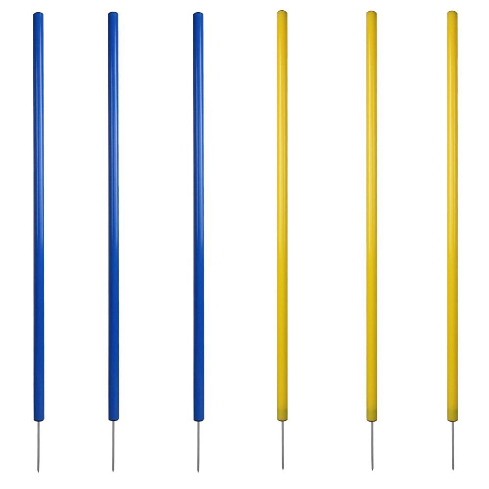 Pet Outdoor Adjustable Agility Obstacle Training Stake Pole Set of 6 ...
