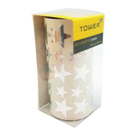 Tower Stars Silver 1075 Stickers Per Roll | Shop Today. Get it Tomorrow ...