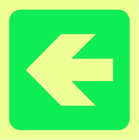 KE22 Arrow Pointing to the Left Sign | Shop Today. Get it Tomorrow ...