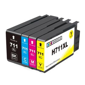 Ink Warehouse Ink Cartridges Multipack Compatible with HP 711XL/711 ...