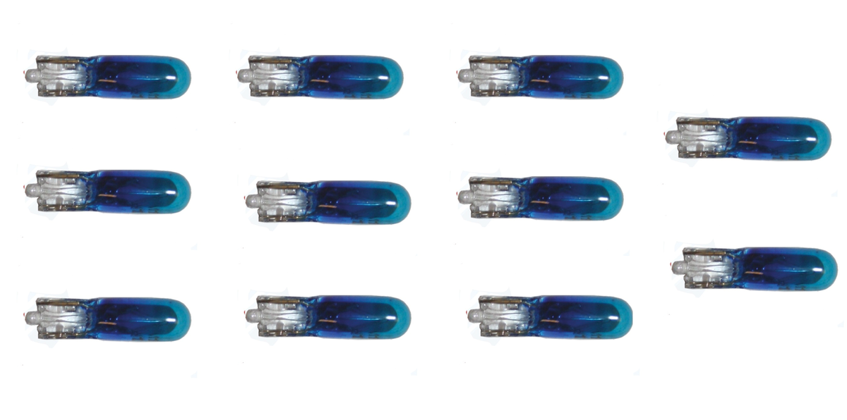 Lucas Car Light 12V 1.2W Wedge Base Blue Bulbs (Pack of 10) | Shop ...