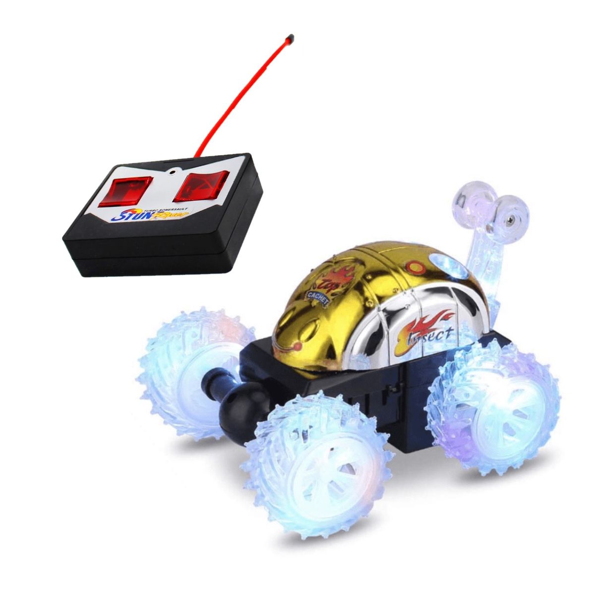 Remote Control Stunt Toy Car 360 Rotate & Coiling Amazing Flip Over ...