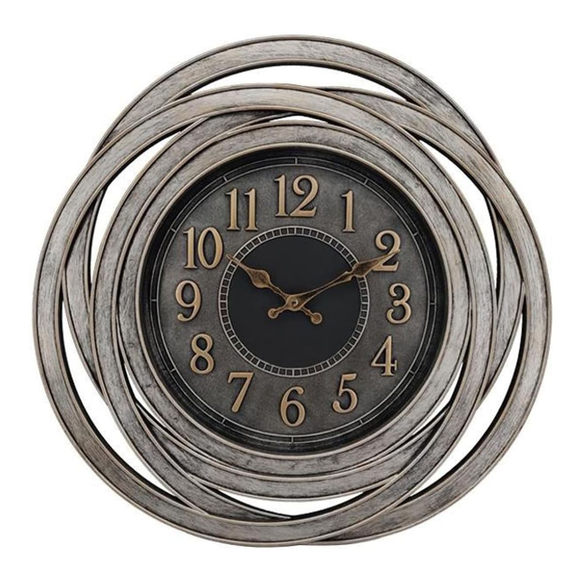 Decorative Circles Inspired Battery Powered Analogue Wall Clock | Shop ...