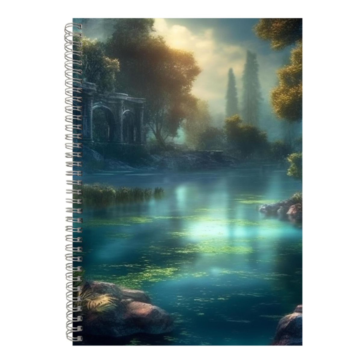 Ruin A4 Notebook Pad for Mystical Nature Lovers Graphic Design Present ...