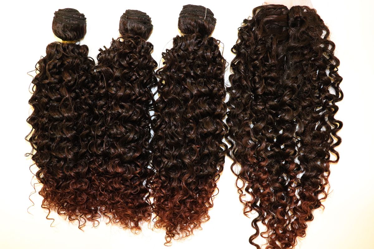 Magic Synthetic Hair Extensions Hair Bundles With Closure Bz J 3+1 16 ...