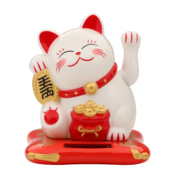 Solar Energy Powered Maneki Neko Lucky Money Cat | Shop Today. Get it ...