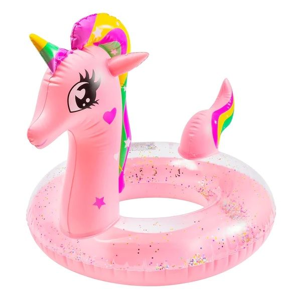 Inflatable Unicorn Swim Ring With Glitters - 70cm | Shop Today. Get it Tomorrow! | takealot.com