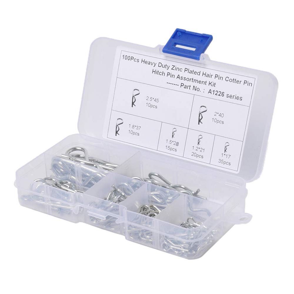 Tool DIY Multi Size & Multifunctional R Shaped Cotter Pin Set of 100 ...