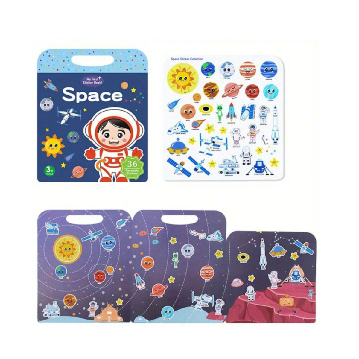 My First Sticker Book & Reusable Stickers - Endless Fun! Space | Shop ...