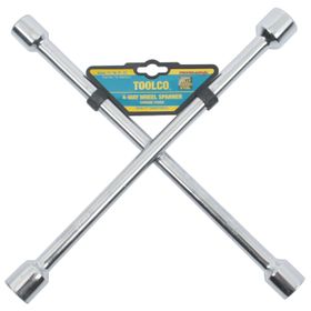 Toolco Heavy Duty 4-Way Wheel Spanner (Chrome) | Shop Today. Get it ...