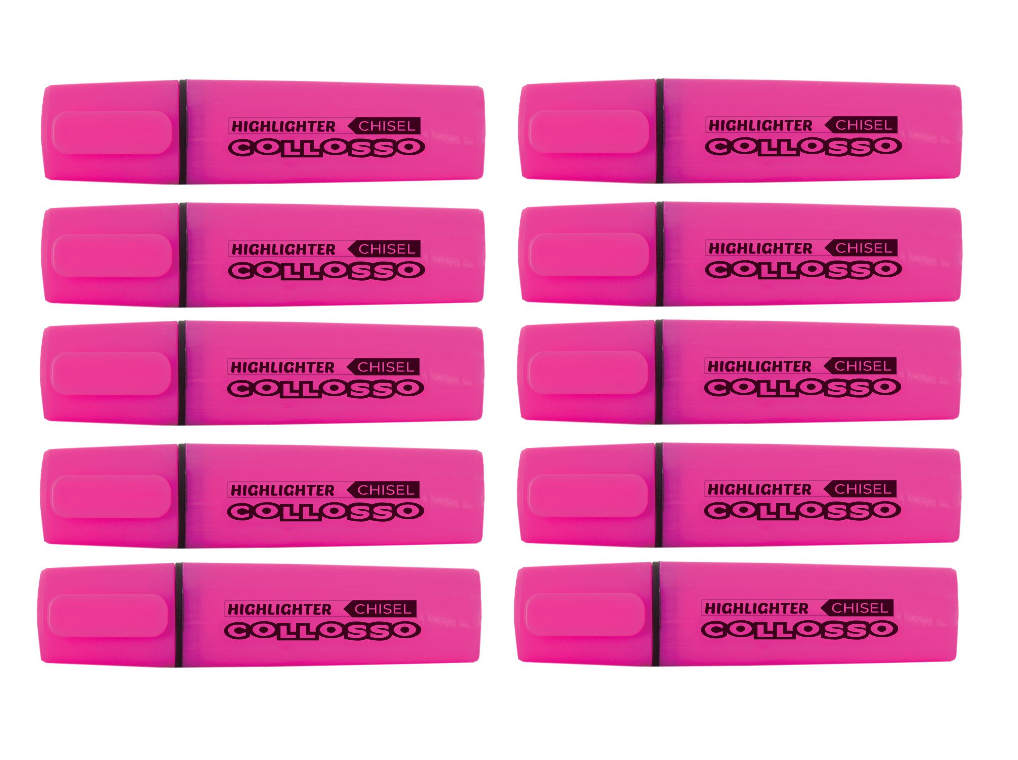 Collosso Highlighters Pink - Box of 10 | Shop Today. Get it Tomorrow ...