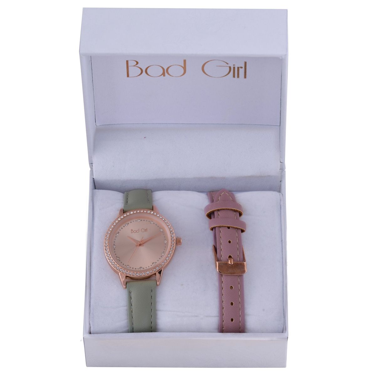 Bad Girl Mirror Duo Strap Watch Set | Shop Today. Get it Tomorrow ...