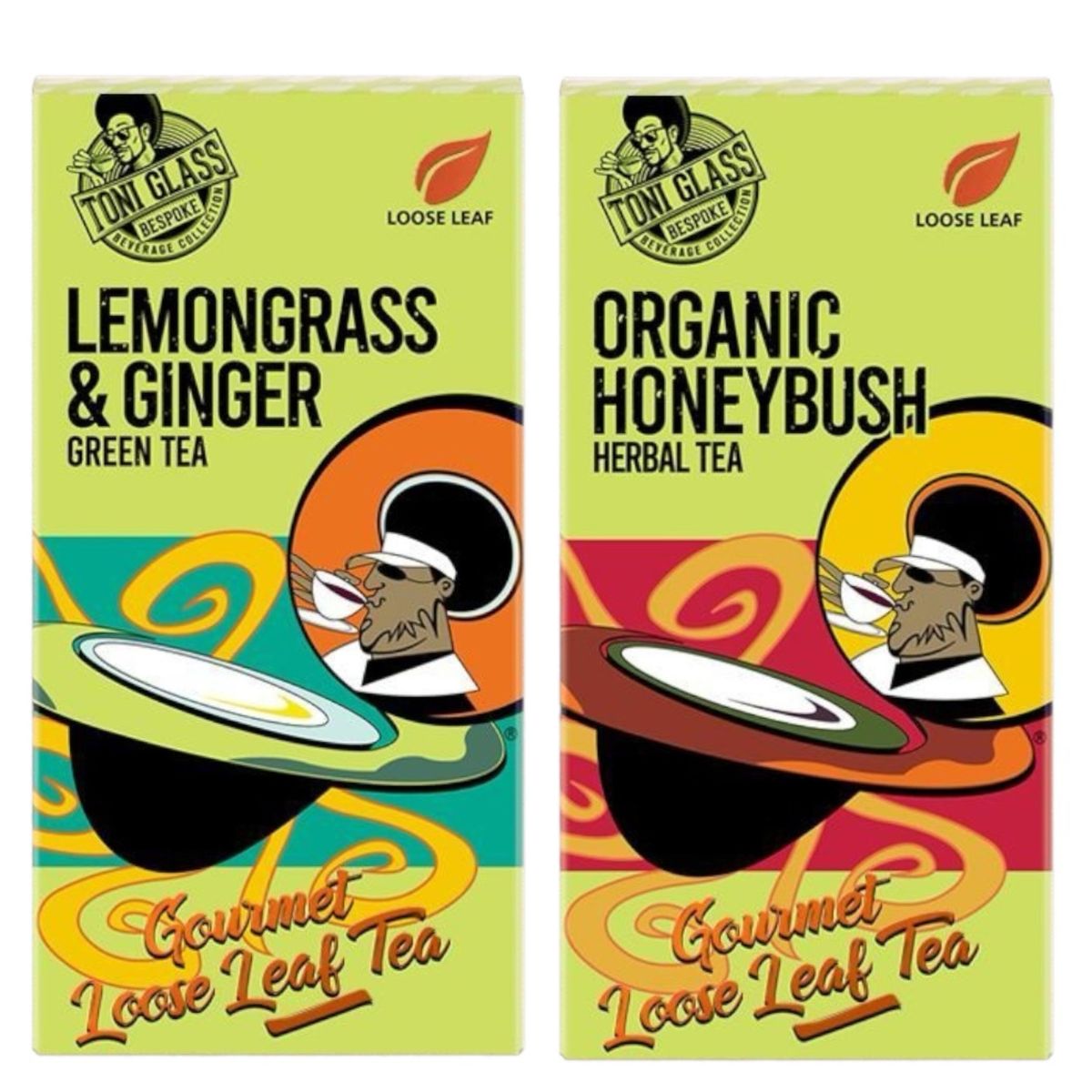 Toni Glass - Lemon & Ginger Tea & Organic Honeybush Tea (Loose Leaf ...
