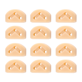 12 Pieces Classical Guitar Rollers String Locks Nut Block Clamp Apricot ...