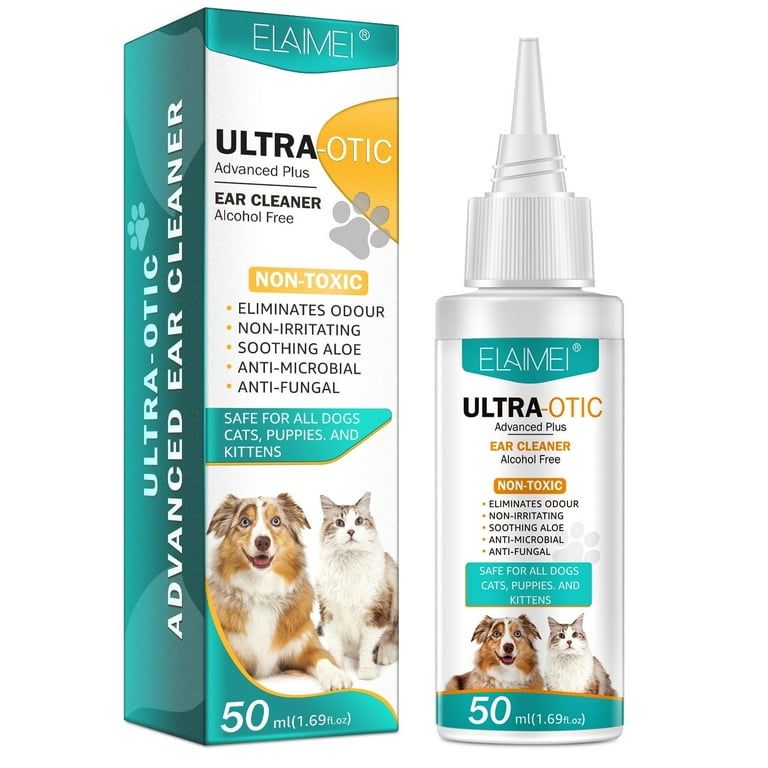 Ultra-Otic Advanced Plus Ear Cleaner Alcohol Free Safe For All Dogs ...