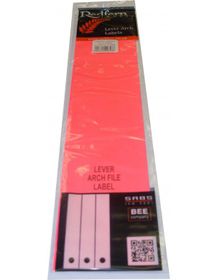 Redfern Lever Arch File Labels - Fluorescent Pink -12'S | Shop Today ...