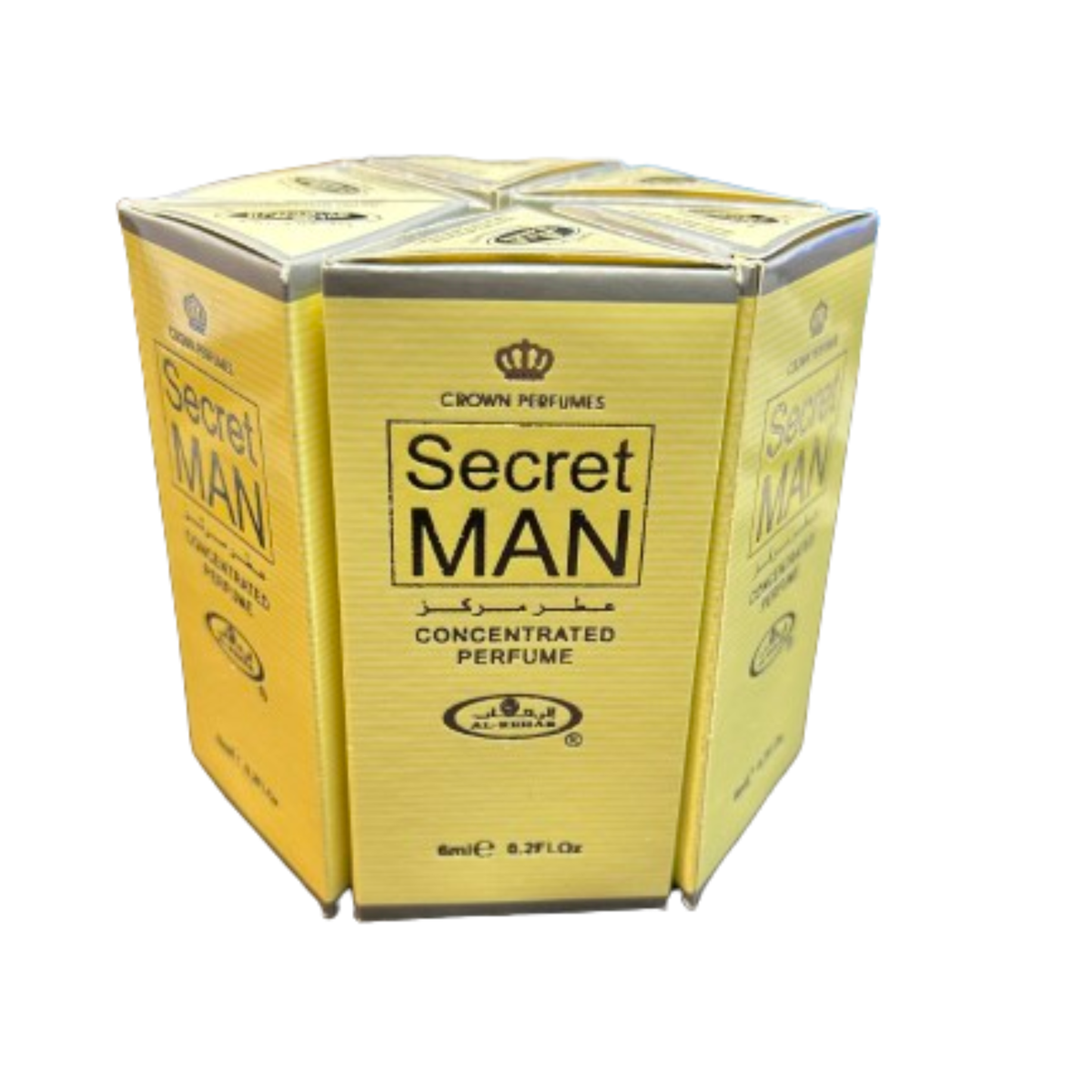 6 x 6ml Al-Rehab Secret Man Roll On Attar Concentrated Perfume Oil ...